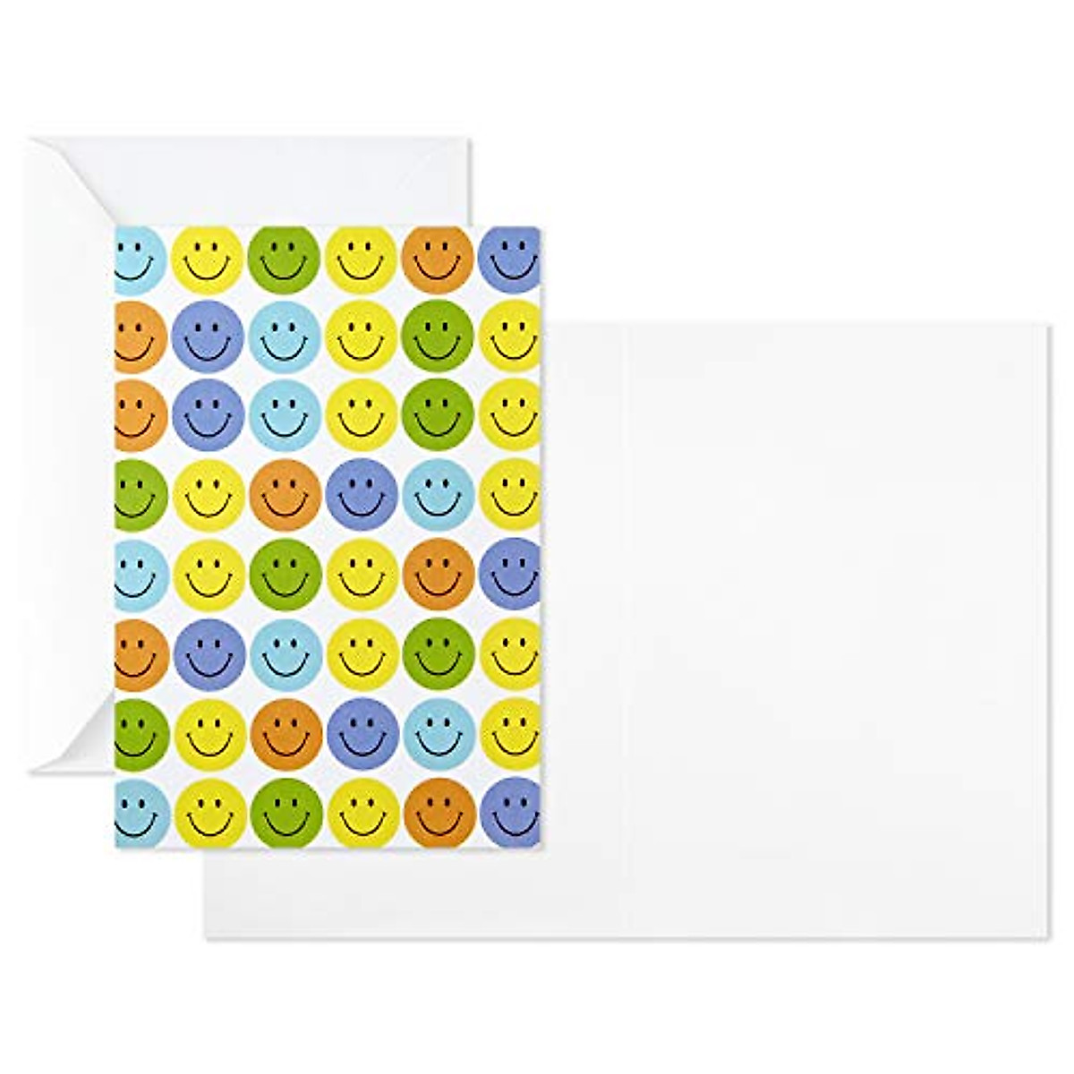 Hallmark 5EDX8610 Assorted Blank Greeting Cards (Cheerful Designs, 12 Cards and Envelopes)