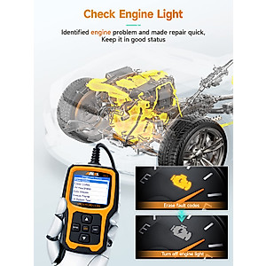 ANCEL AD410 Code Reader and ANCEL BST200 Car Battery Load Tester