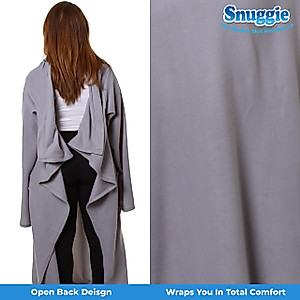Snuggie The Original Wearable Blanket with Sleeves for Adults| Functional Warm Cozy Super Soft Fleece| As Seen on TV Light Grey