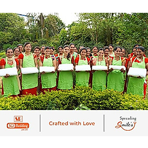 SGI King Size Pillow Case Egyptian Cotton Luxury Soft 1000 Thread Count Pillow Cover White Solid Sateen Weave for Soft & Silky Feel Long Staple Cotton Set of 2