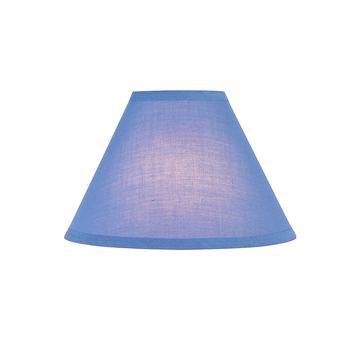 Aspen Creative 58763, Empire Uno Lamp Shade, Cornflower Blue, 4" Top x 10" Bottom x 7" Slant Height, Slip UNO 33mm