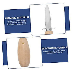 UPKOCH 1pc Consumption Knife Crab Opener Ar Multitool Oyster Opening Tool Cookies Cutter Kitchen Utensil Sets Household Tool Set Multifunctional Seafood Tool Kitchen Supply Wood Gadgets