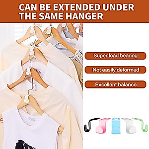 Clothes Hanger Connector Hooks 100 Pcs Space Saving Hooks for Hangers, Plastic Magic Hanger Hooks for Organizer Closet, Closet Space Organizer