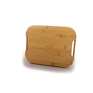 Kozy Kitchen Tea Serving Tray Handmade 100% Natural Bamboo Wood Finish