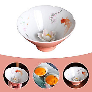 Hemoton Ramekins Cereal Bowl Bowls Japanese Tea Set Colorful Painting Tea Cup Household Teaware Ceramic Tea Cup Chinese Tea Tasting Cup Chinese Tea Set Soup Soup Bowls Bowl Mini Tea Cup