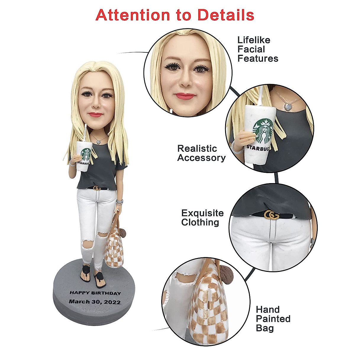 Custom Bobblehead for Father's Day from Photos Personalized Birthday Sculpture for Him