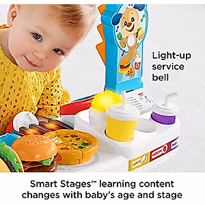 Fisher-Price Laugh & Learn Toddler Learning Toy Servin’ Up Fun Food Truck Electronic Playset With 24 Accessories For Ages 18+ Months