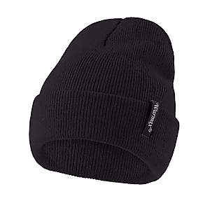 American Trends Baby Beanie Hat for Toddler Kids Beanies Infant Baby Boys Girls Knit Winter Hats 1 Pack Black 0-3 Years