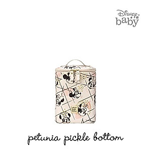 Petunia Pickle Bottom Baby Cooler Bag | Perfect for Baby Bottles and Snacks | Insulated & Reusable Bottle Cooler and Baby Holder | Shimmery Minnie Mouse