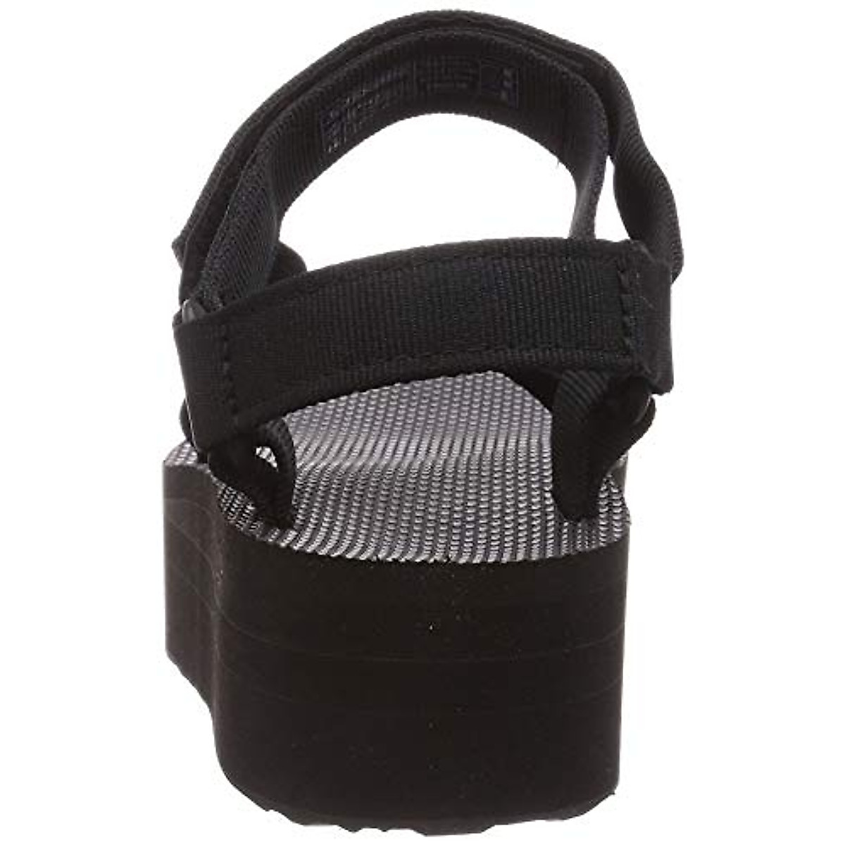 Teva Women's Flatform Universal Platform Sandal, Black, 10 M US