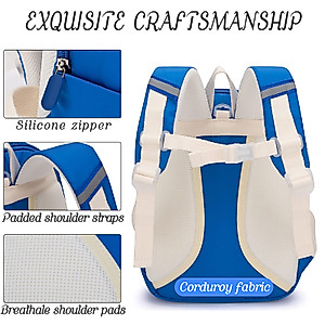 Orleens Small Toddler Kids Backpack for Girls Boys, Gift Bag for 3-6 Years Old Children Stuffed Puppy Toys 9 Inch