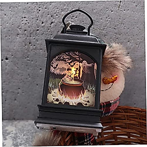 DECHOUS Halloween Decor Globe Decor Fall Snow Globe Simulation Flame Light Flame Lamp Lantern Candle Candle Light LED Outdoor Decor