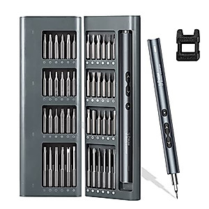 LOFICOPER Electric Precision Screwdriver, 51 in 1 Mini Electric Screwdriver Set with 48 Bits, Type-C USB Charging Port, Charging Indication, LED Light, Magnetizer for PC, Electronics, Phone, Watch