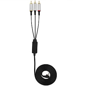 1.5M Streamlined PS Game AV Wire Component TV Cord AV Cable AV Cable Audio Video Cord Video Adapter Cord Video Cable TV Cable,PSP Component Replacement Cable for PSP2000 3000