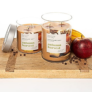 Signature Soy Lidded Autumn Harvest Scented Candle