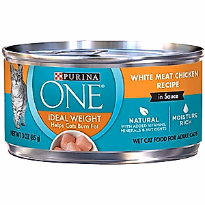 Purina ONE Ideal Weight White Meat Chicken Recipe (12 CANS) (NET WT 3 OZ Each)