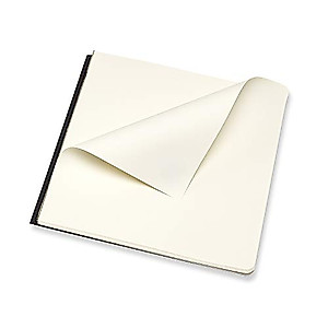 Moleskine Art Sketch Pad, Soft Cover, Square (7.5" x 7.5") Plain/Blank, Black, 48 Pages