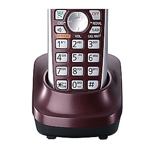 Panasonic KX-TG6572R DECT 6.0 Single Line 1.9GHz Talking Caller ID Expandable Up to 6 Handsets Call Block Eco-Mode Wall Mountable Cordless Telephone - 2 Handsets