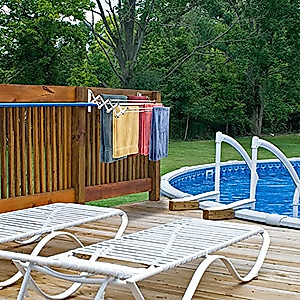 Retractable Bathroom Towel Rack with Towel Bars - Stainless Steel Wall Mounted Drying Rack - Space-Saving Huge Capacity Towel Holder