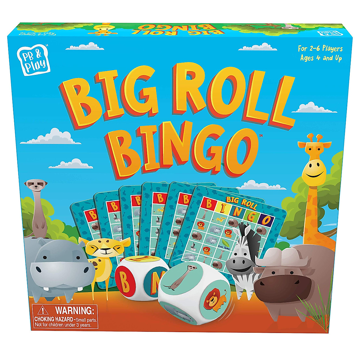Big Roll Bingo: Safari - Take a Walk on The Wild Side by Pressman, Multi Color