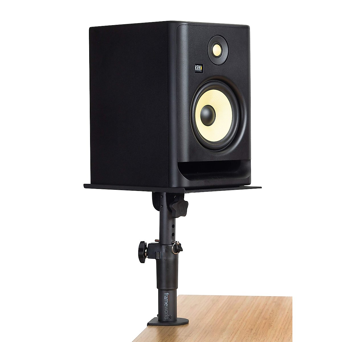 Gator Frameworks Desktop Clamp-On Studio Monitor and Speaker Stand - Set of 2 (GFWSPKSTMNDSKCMP)