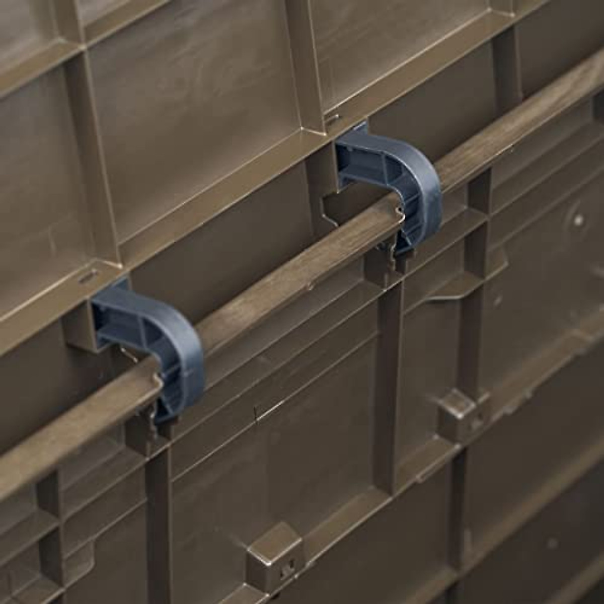 YEZIYIYFOB 74 gal Outdoor Storage Deck Box Garden Patio Storage Cabinet Chest Organizer Storing Pillow Tool Box Indoor Interior Container, Patio, Lawn Backyard Brown 46.1" x 17.7" x 22"