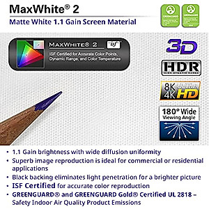 Elite Screens Tripod B, 71-INCH 1:1, Lightweight Pull Up Foldable Stand, Manual, Movie Home Theater Projector Screen, 4K / 8K Ultra HDR 3D Ready, 2-YEAR WARRANTY, T71SB-Z