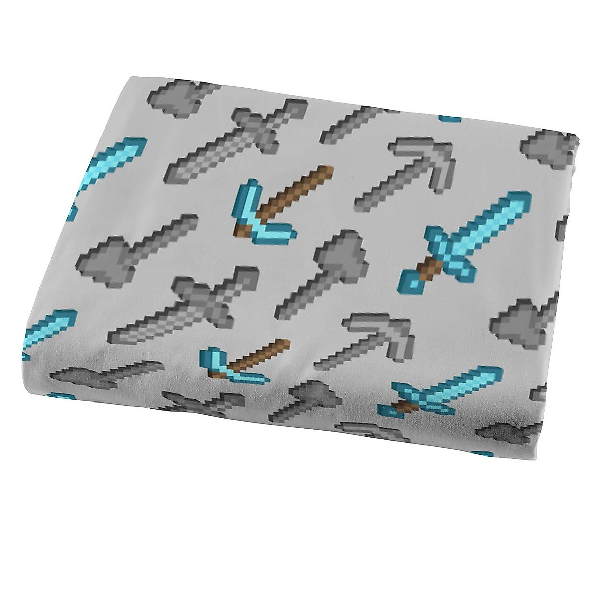 Jay Franco Minecraft Isometric Characters Twin Sheet Set - Super Soft and Cozy Kid’s Bedding - Fade Resistant Polyester Microfiber Sheets (Official Minecraft Product)