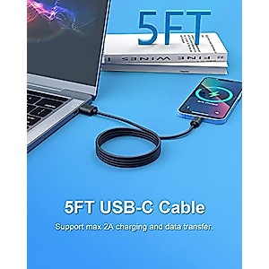 5Ft USB Type C Charger Cable Fit for JBL Charge 4 Flip 5 Pulse 4 Wireless Bluetooth Earphones Speakers Fast Charging Power Supply Adapter Cord