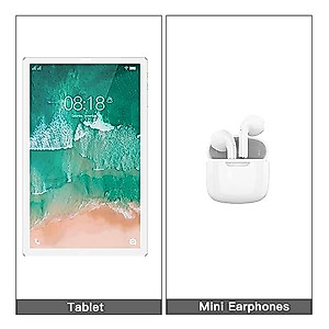 4G LTE Tablet, 5G WiFi 12GB RAM 256GB ROM MT6755 Deca Core 8800mAh 256GB Expandable 10.1 Inch Tablet, 12 with Headset for Gaming (US Plug)