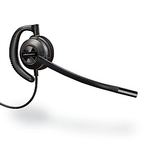 Poly - EncorePro 530 Quick Disconnect (QD) Headset (Plantronics) - Works with Poly Call Center Digital Adapters (Sold Separately) - Acoustic Hearing Protection - Over-the-Ear Wearing Style