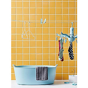 IKEA ASIA PRESSA Hanging Dryer 16 Clothes pegs Turquoise