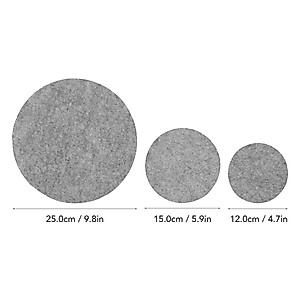 24Pcs Soft Felt Plate Dividers, 3 Sizes Round China Dish Storage Protectors Pads Dish Separators Protectors for Protecting and Stacking Your Cookware