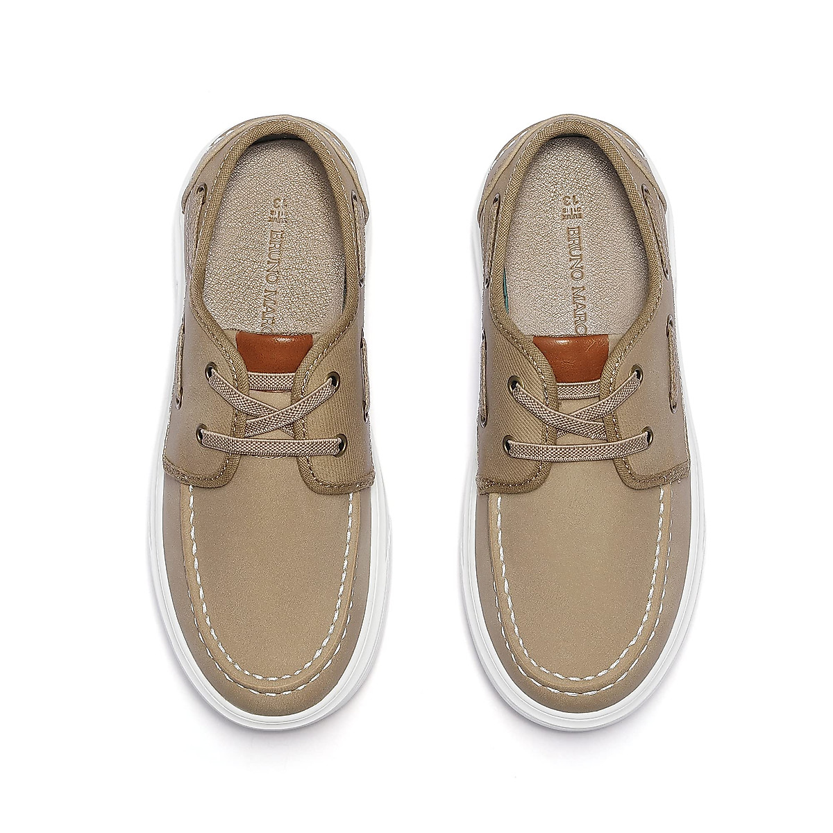 Bruno Marc Boy's Boat Shoes Slip on Loafers Dress Casual School Shoes,Size 1 Little Kid,Tan,SBLS2336K