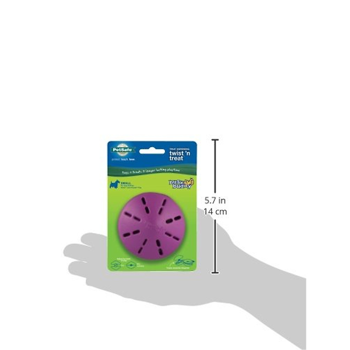 PetSafe Busy Buddy Twist 'n Treat Dispensing Dog Toy - Small, for Medium Breeds.,Small