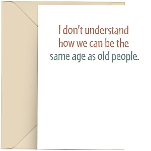 Modern Wit Funny Birthday Card - Husband Wife Greeting Gift Card With Envelope For Men And Women, Blank Inside, Made In USA, 4.25 X 5.5 inches (How People Can Be ...)