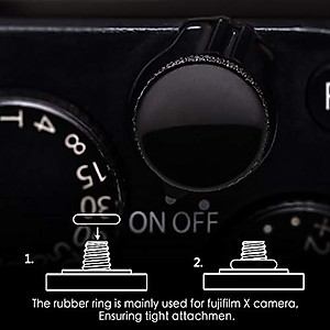 Soft Shutter Release Button (2 Pack/Black) high-end Pure Copper Camera Shutter Button