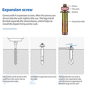Neewer® Photography Photo Studio Video Wall Ceiling Mount 5/8" Stud with 1/4" Thread