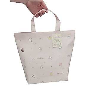 Friend Sanrio Characters, Hello Kitty, Kuromi, My Melody, Cinnamoroll Cute Tote Bag, Shopping Bag, Kitchen Reusable Grocery Bag, 13.8 in(H) x 15.2 in(L) x 3.3 in(W)