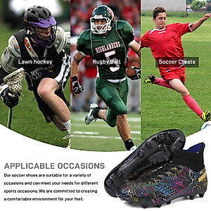 Soccer Cleats Mens Football Cleats Women Tacos de Futbol para Hombre Zapatos de Futbol para Hombres Futsal Shoes Outdoor Soccer Shoes for High Top Football Cleats Men Football Boots AG/FG