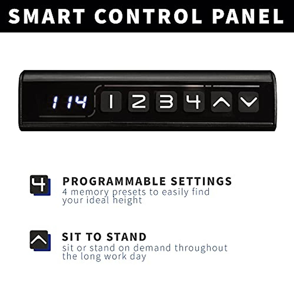 VIVO Electric Stand Up Desk Frame Workstation with Rear-Set Legs, Frame Only, Single Motor Ergonomic Standing Height Adjustable Base with Memory Controller, Black, DESK-100E-RB