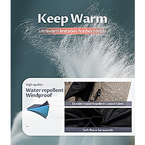 CREATMO US Women's Winter Hooded Faux Fur Coat Waterproof Warm Long Puffer Winter Thicken Parkas Coats Brown L