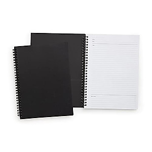 TRU RED Medium Soft Cover Meeting Notebook, Blk Tr54988