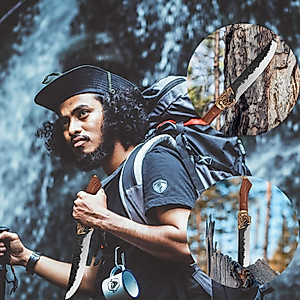 Purple Dragon Meat Cleaver Hand Forged Chef Knives Sharp Boning Knives Butcher Knife with Leather Bag and Gift Box German Steel 7Cr17Mov 7 inch for Kitchen Outdoor BBQ Camping Tactical