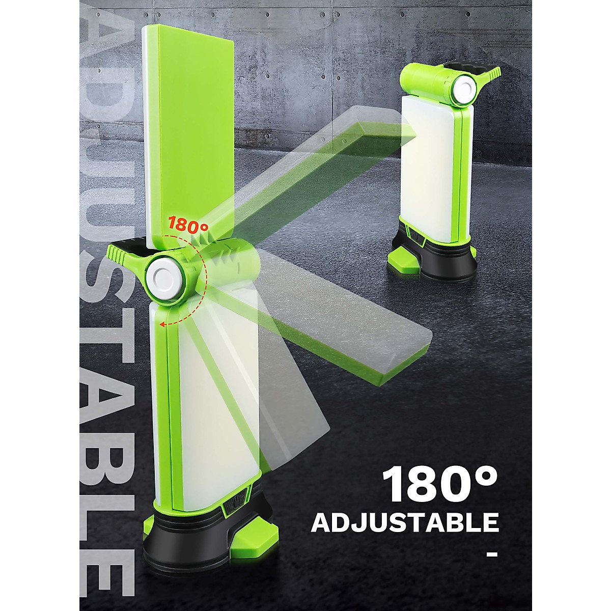 Favourlite Camping Lantern, 1500LM 2COB Rechargeable Lantern 180° Rotatable Camping Light with 4000 Capacity Phone Charger Waterproof Portable LED Lantern for Emergency Power Outages Hiking