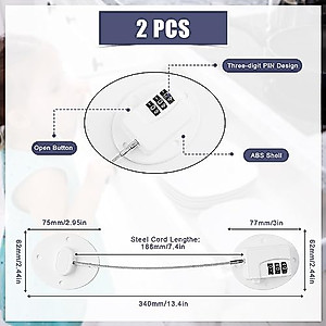 2pcs Refrigerator Lock, Fridge Locks for Kids Self Adhesive No Drilling Refrigerator Door Locks Freezer Lock for Cabinet Window Drawer Appliances