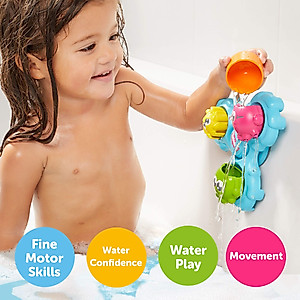 Toomies Tomy Spin & Splash Octopals Toddler Bath Toy You Pour and They Spin & Splash