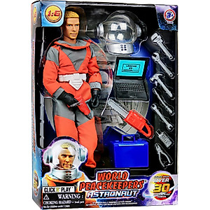 Click N' Play 12" Astronaut Action Figure Space Exploration Playset with Accessories | Birthday Gift, Science Kit, NASA Inspired Space Toys for Kids Toddlers Girls and Boys