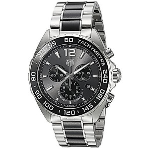 TAG Heuer Men's 'Formula 1' Swiss Quartz Stainless Steel Dress Watch, Color:Silver-Toned (Model: CAZ1011.BA0843)