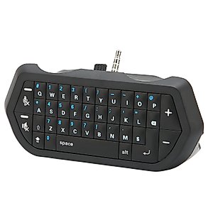 GOWENIC Mini Keyboard for PS4, Ultra Compact Game Message Chatpad, Bluetooth Game Keypad for PS4 Controller